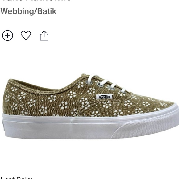 Vans | Shoes | Vans Sneakers Webbing Batik Safari Tan White Canvas 8 ...